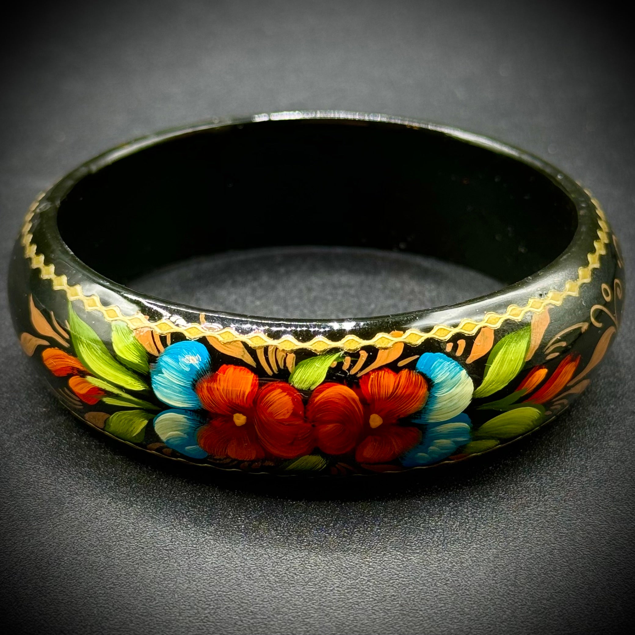Hand Painted Russian Lacquerware Bangle – Picker Road Boutique