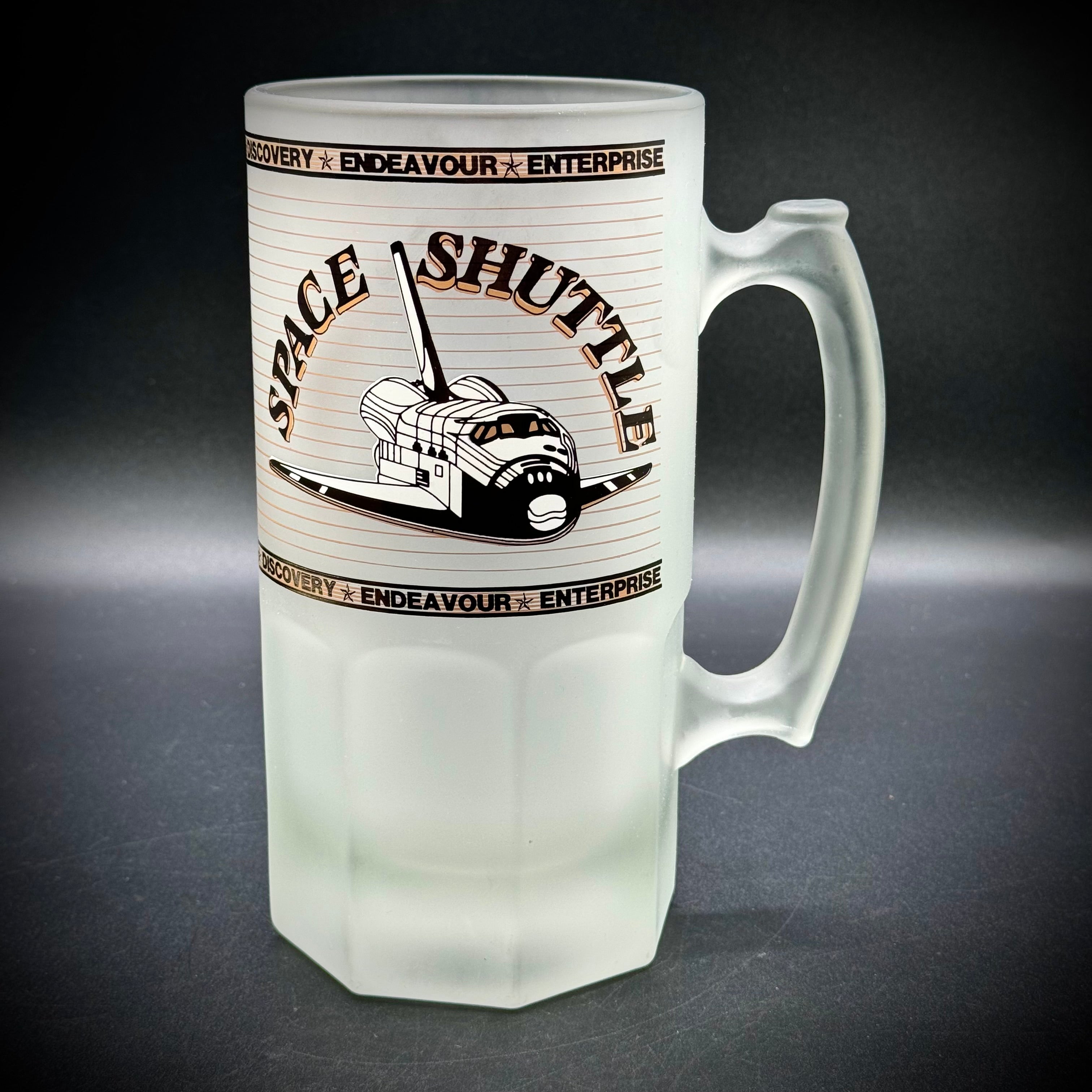 Rockwell International Space Shuttle Project Glass Beer Stein – Picker ...
