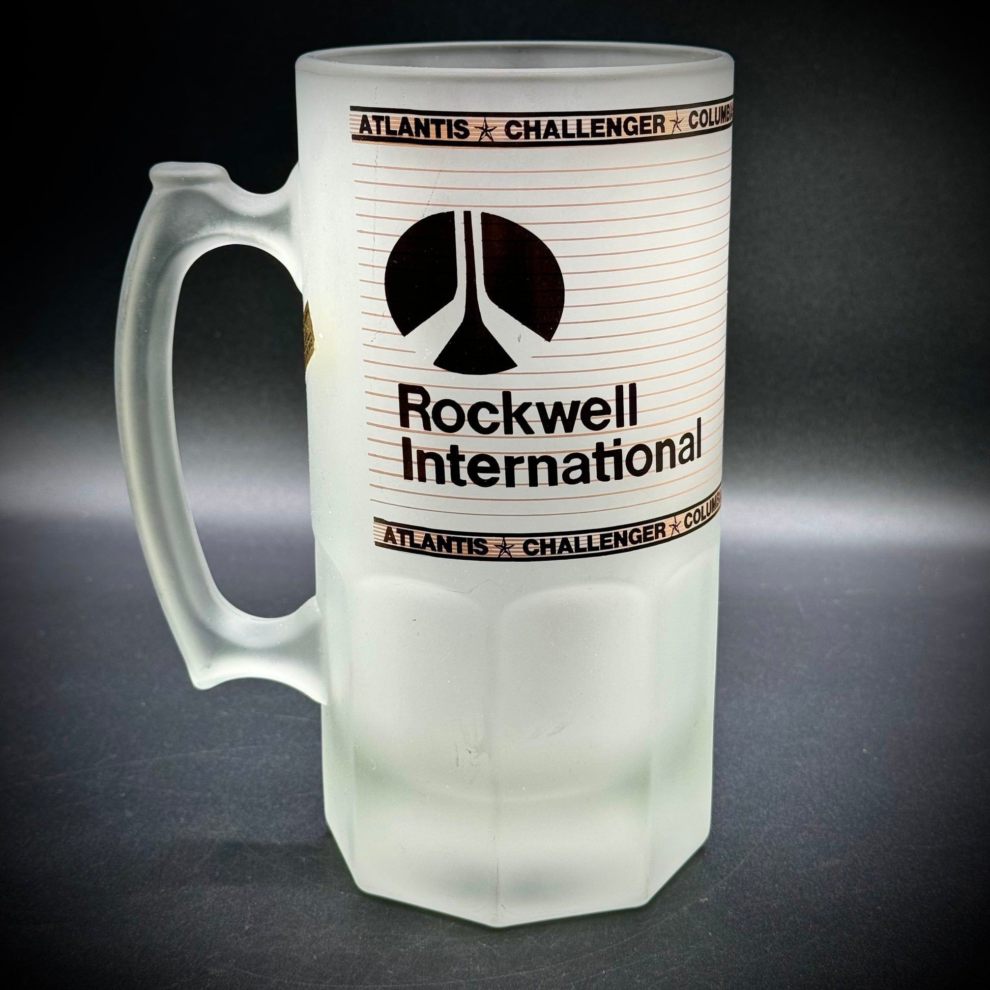 Rockwell International Space Shuttle Project Glass Beer Stein – Picker ...