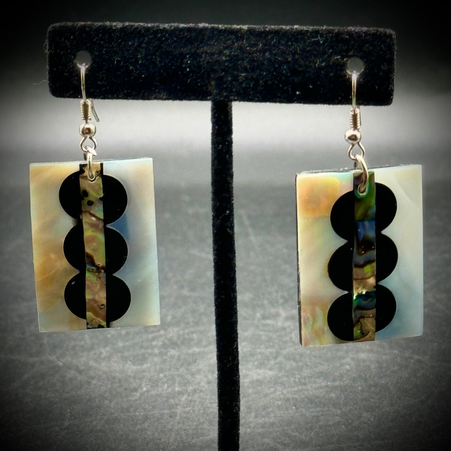 Inlaid Abalone Shell on Resin Earrings – Picker Road Boutique