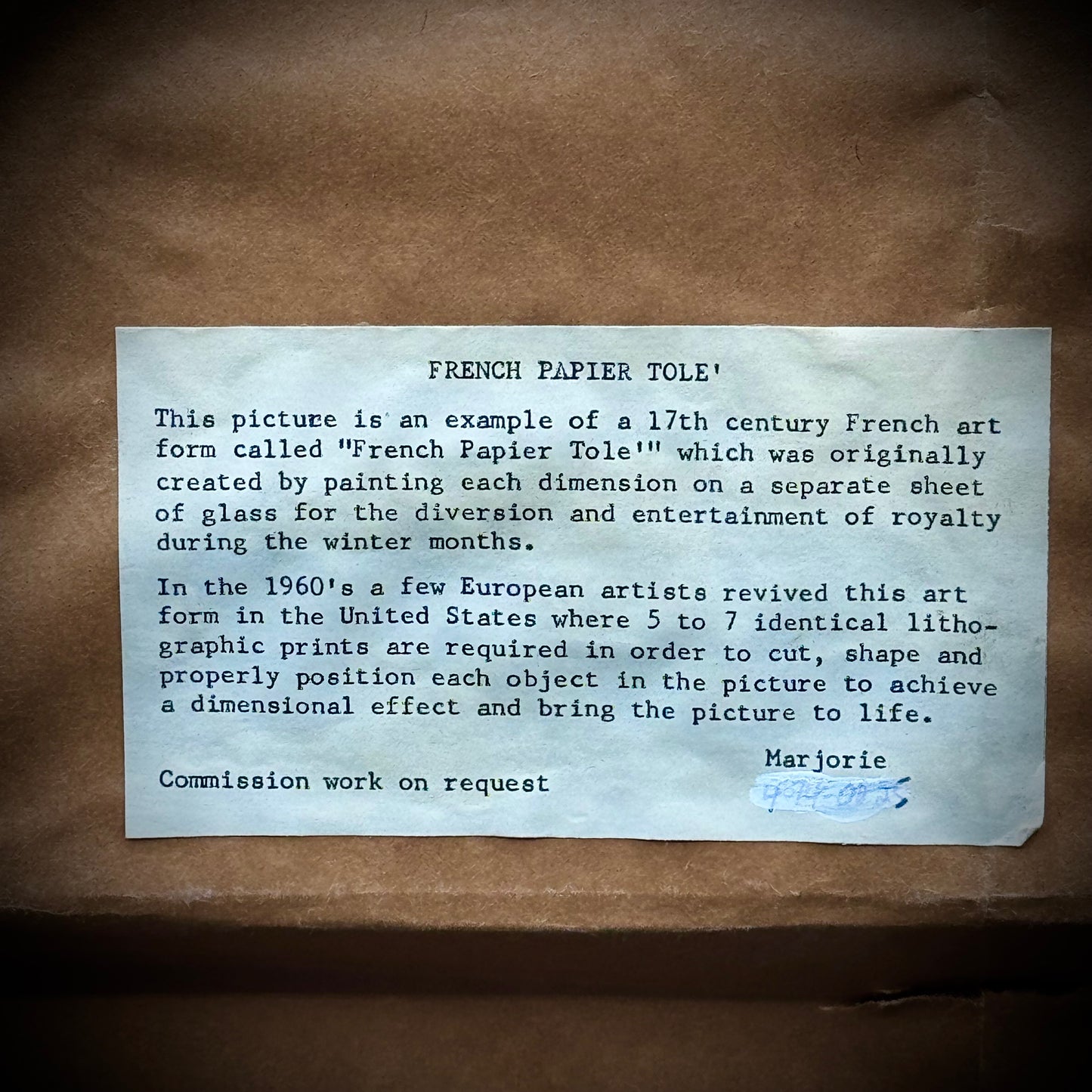 Framed French Papier Tole Bird Art – Picker Road Boutique