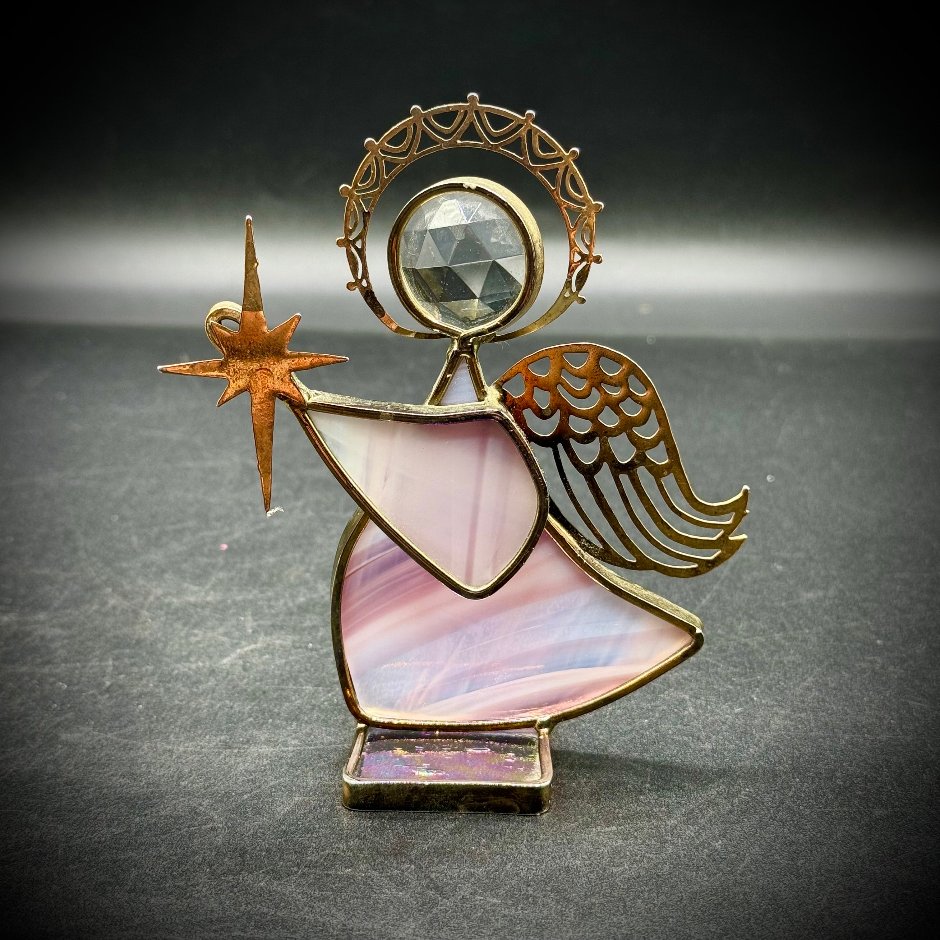 Stained Glass Angel with Star – Picker Road Boutique