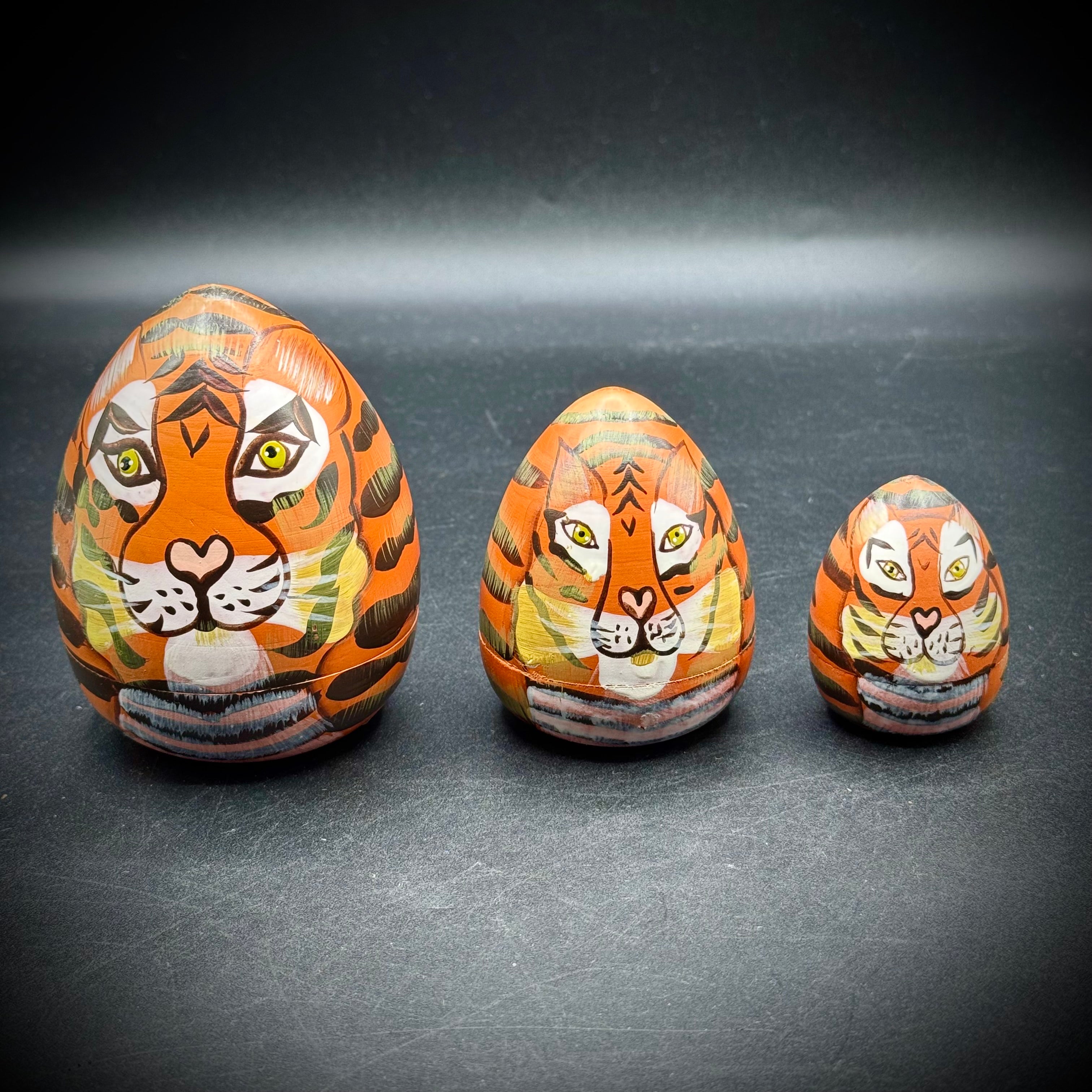 Vintage Three Piece Tiger Nesting Dolls – Picker Road Boutique