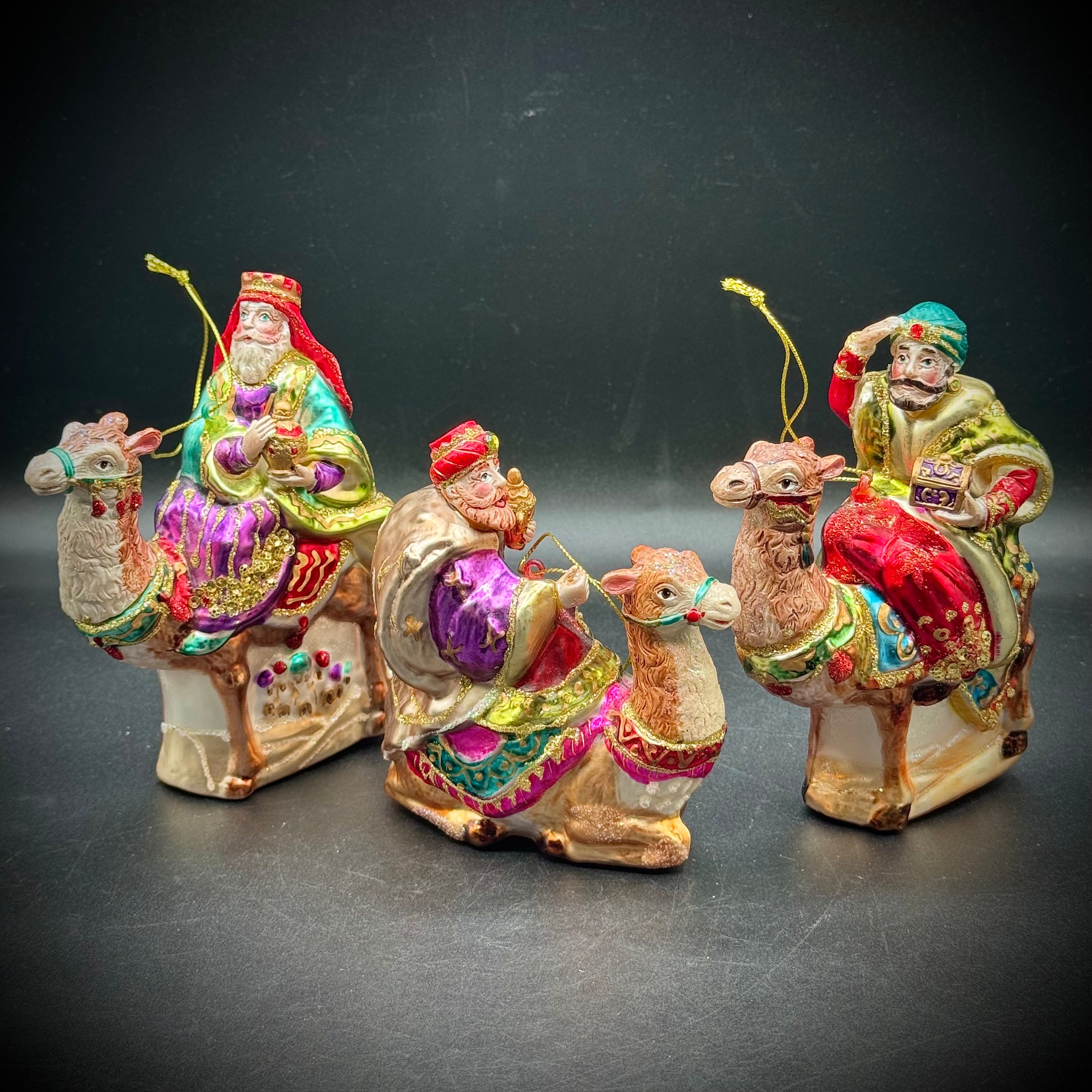 Three Wise Men Glass Ornament Set – Picker Road Boutique