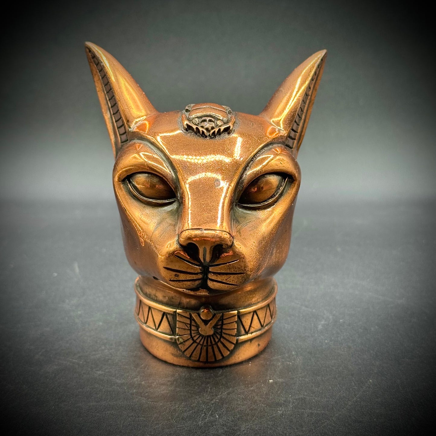 Egyptian Cat God Bastet Heavy Metal Bust – Picker Road Boutique
