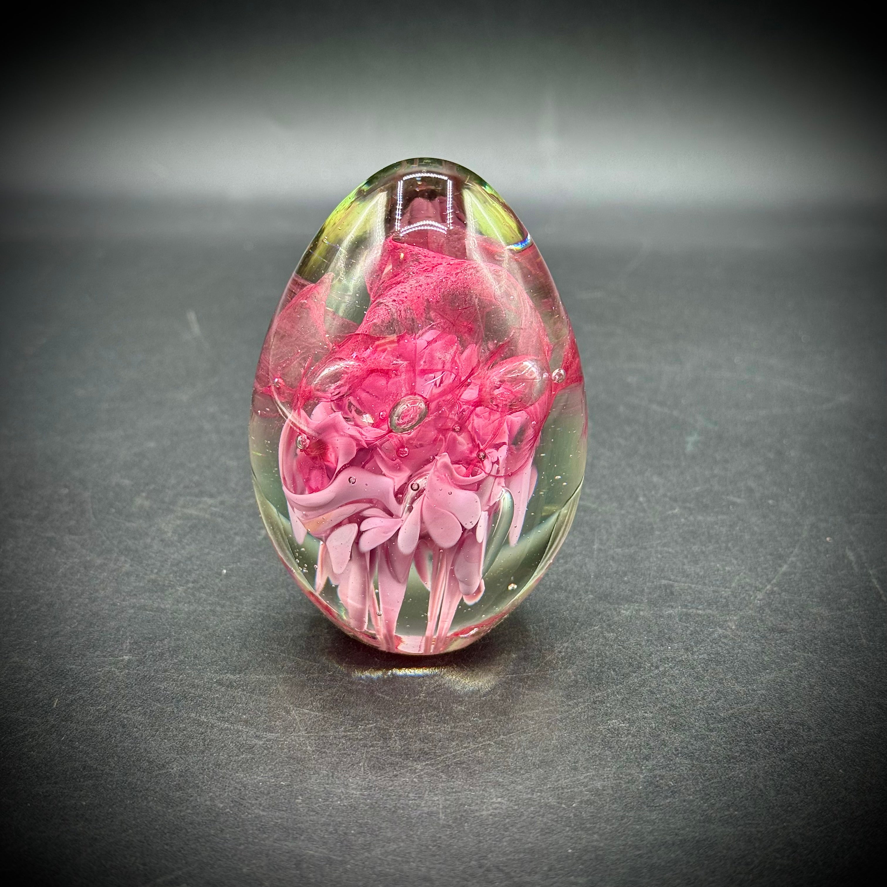 Artist Rover Vines Signed MSH Studios Art Glass Egg Paperweight ...